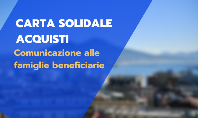 Comune di Napoli - Avviso Carta Solidale INPS